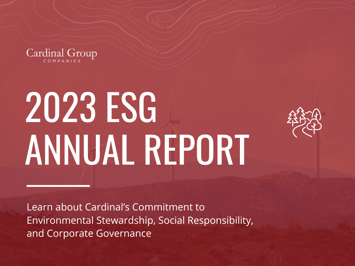 2023 ESG Annual Report Release - Cardinal Group